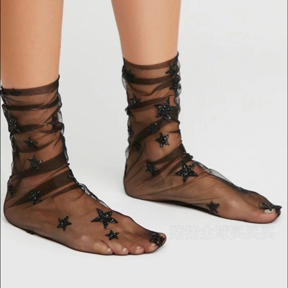 Lena Vie Boutique | Accessories | Sparkle Shine Black Star Tulle ...